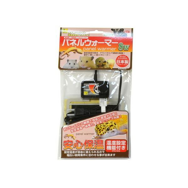 電子制御式PTCパネル採用したハイテクヒーター。生き物に合わせた温度に設定ができる。日本製。商品名 パネルウォーマー 8W 商品説明 電子制御式PTCパネル採用したハイテクヒーター ・温度可変式、生き物に合わせた温度に設定できるパネルヒータ...