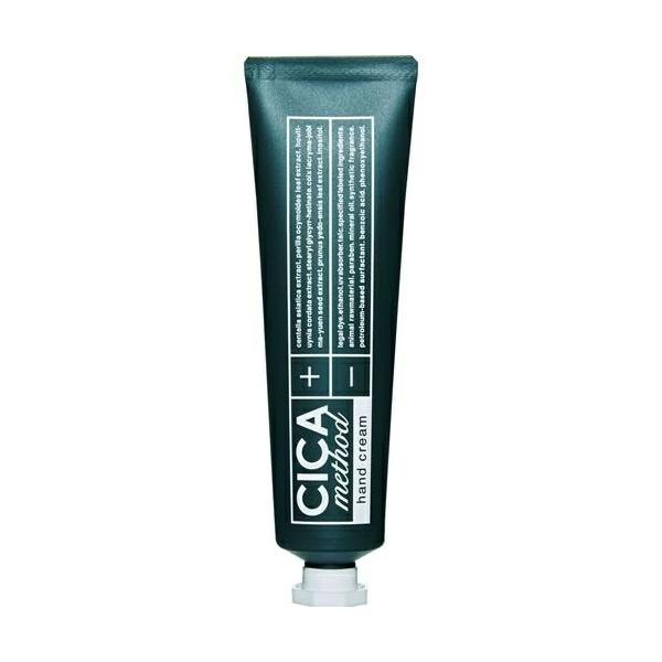 商品名 CICA method HAND CREAM 内容量 35g 商品詳細 ●アルコールなどで刺激を受けた手のケアに。 ●有効成分によって、肌を保湿・保護し、しなやかな指先に導きます。 ●手荒れを防ぐ。 ●敏感肌に。*1 ●しもやけひび...