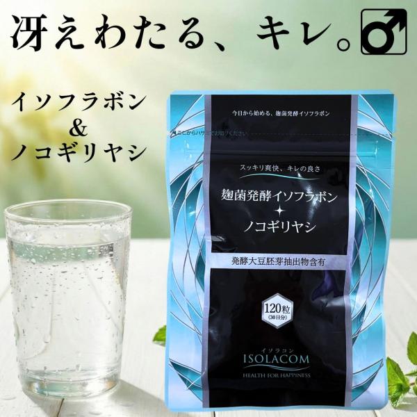 【商品名】麹菌発酵イソフラボン ノコギリヤシ【商品説明】◆ ノコギリヤシ・イソフラボン・カボチャ種子のトリプル配合スッキリとした毎日をサポートする「ノコギリヤシエキス」に、吸収性に優れたニチモウ独自の麹菌発酵型イソフラボン「AglyMax（...