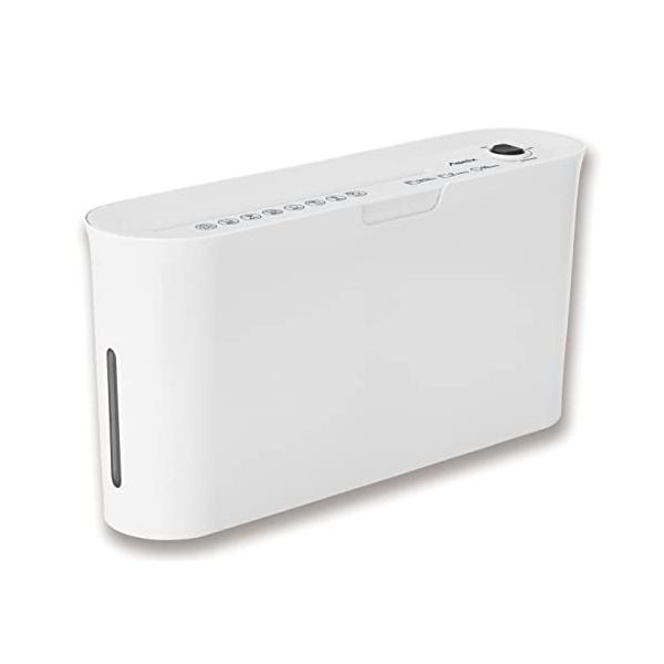 ホワイト/-/B09W・パッケージ個数:1・コンパクト設計の卓上シュレッダー・細断サイズは2×10mm。セキュリティ性の高いマイクロカットシュレッダ・ゴミ屑の廃棄はカッターユニットの持ち上げ式ですが、カッターユニットがきちんとダストボックス...