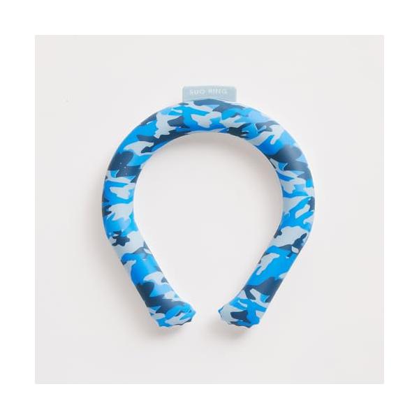 迷彩柄ブルー/L/-・パッケージ個数:1・SUO 28°ICE COOL RING・融解温度：28℃・サイズ：L・カラー：迷彩柄ブルー・素材：TPU