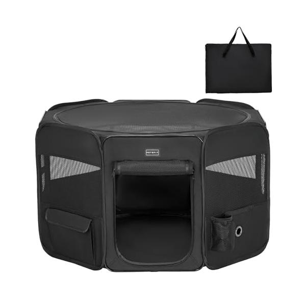 ブラックブラック/M/DCC105806・Size:MColor:ブラック・「持ち運び便利」軽量で持ち運びやすい犬用サークルは主に布・ポリエステル素材を使用します。折りたたみやすくコンパクトにできるので、犬を連れてのキャンプ・ドッグランなど...