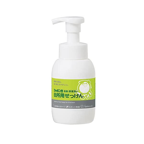 ホワイト・グリーン/300ミリリットル (x 1)/4901797034178・ScentName:無香料Size:300ミリリットル (x 1)・パッケージ個数:1・泡タイプの食器洗いせっけん。・ブラント名:シャボン玉石けん・メーカー名:...