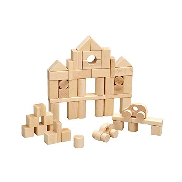 パッケージ個数:1・積んだり並べたりと、想像力を育みながら遊んでいただける木の積み木。 幼児期に手先を動かすことが脳の刺激につながり発達を促すといわれています。・木工製品を多く生産している岐阜県郡上市でつくられた、日本国内生産の無塗装の積み...