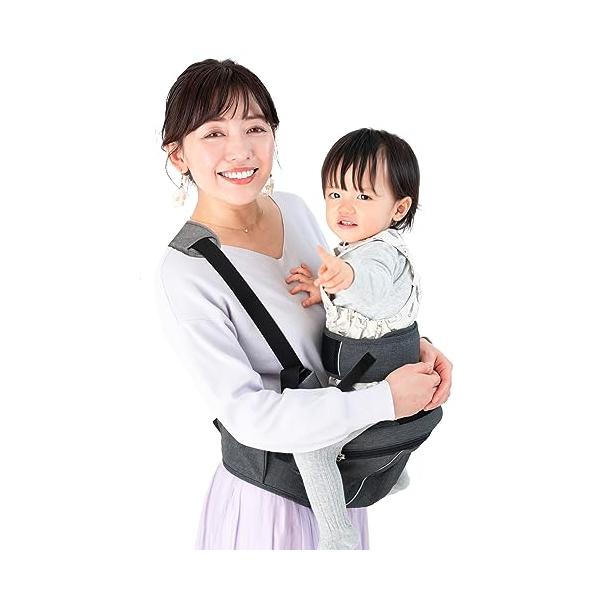 ダークグレー/-/-・Color:ダークグレー・腰の負担軽減 コぺルタのヒップシートは、従来に製品をクッション材の厚みをUPさせることで、赤ちゃんの骨盤の安定性保持だけでなく、子育てを頑張るママさんやパパさんの体への負担軽減にも繋がります。...