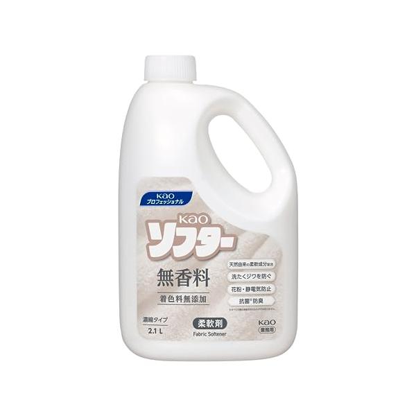 ホワイト/2.1L×1本/4901301428844・ScentName:無香料Size:2.1L×1本・パッケージ個数:1・ふんわりやわらか仕上げ