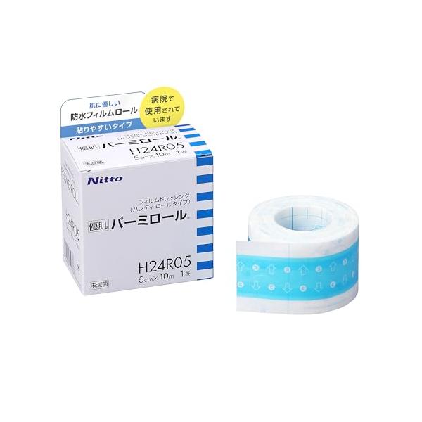 幅5cm透明/長さ10m/H24R05・Size:長さ10mStyle:幅5cm・パッケージ個数:1・肌に優しい 水蒸気透過性にすぐれた、むれにくく、肌に優しい防水フィルムロールです。「優肌ゲル粘着剤」は、軟らかく皮膚になじみやすいので、角...