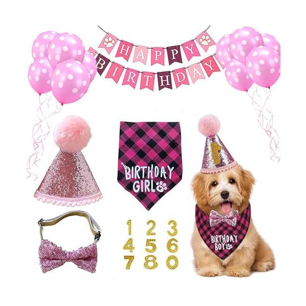 0ピンクの風船セット/-/CT231・Color:ピンクの風船セット・内容物帽子+猫 犬用バンダナ+蝶ネクタイ+バースデー飾り+飾りバルーン10個+0〜9の数字。大切なペットの誕生日に可愛く飾り付けできるペット用誕生日セットです。・上質な素...