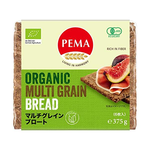 ぺーマ 有機マルチグレインブロート緑/375グラム (x 4)/-・Style:ぺーマ 有機マルチグレインブロート・有機全粒ライ麦を主原料とし、低温で長時間焼き上げたドイツの伝統的なパンです。