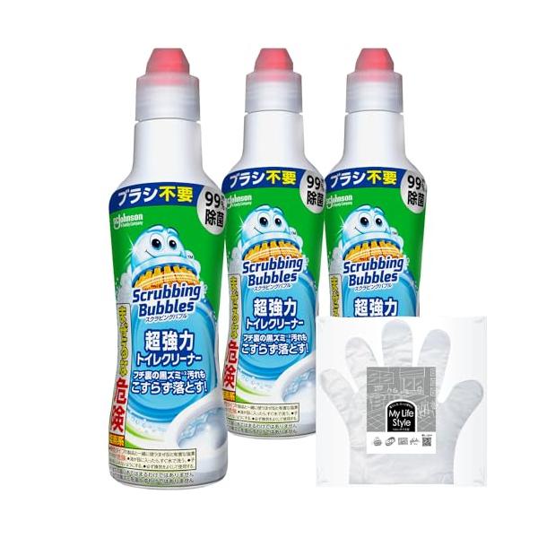 -/400g×3/-・Size:400g×3・パッケージ個数:1・便器をこすらず汚れを落とす超強力トイレクリーナー・日本製・トイレブラシ不要、2~3分おいて流すだけ・バイ菌、黒ずみ(カビ)落としスッキリキレイに・高粘度ジェルなので汚れにしっ...