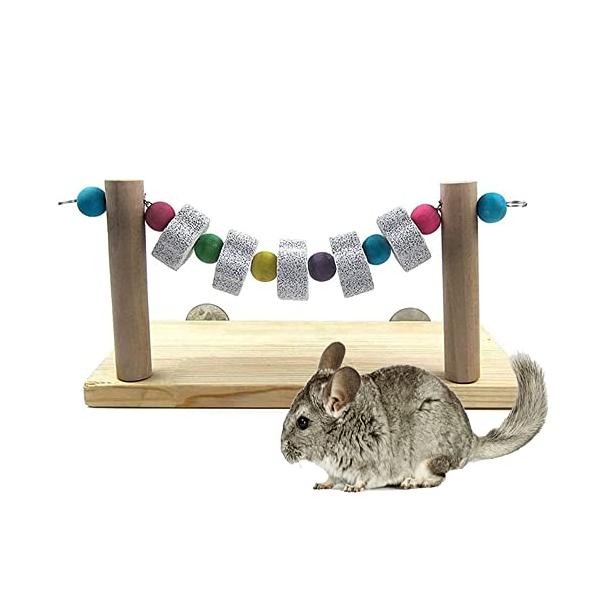 ブラウン/XL/-・パッケージ個数:1・対象：チンチラ、デグー、モモンガ、シマリス、うさぎ、ネザーランド、ハムスターなどの小動物用、セキセイインコなど鳥用・チンチラステージ。リスやチンチラ、デグーなどの上下運動を好む小動物用の木製ステージ。...