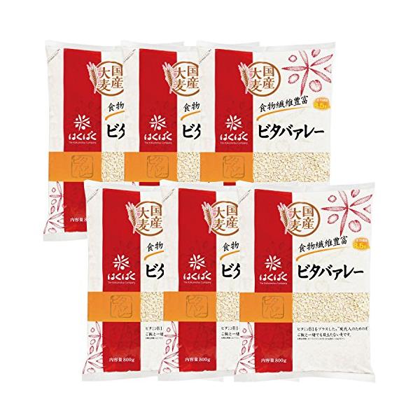 -/800グラム (x 6)/-・Size:800グラム (x 6)・パッケージ個数:6・内容量:800g×6袋・商品サイズ(高さ×奥行×幅):309mm×247mm×136mm・原材料:大麦、ビタミンB1、着色料(ビタミンB2)