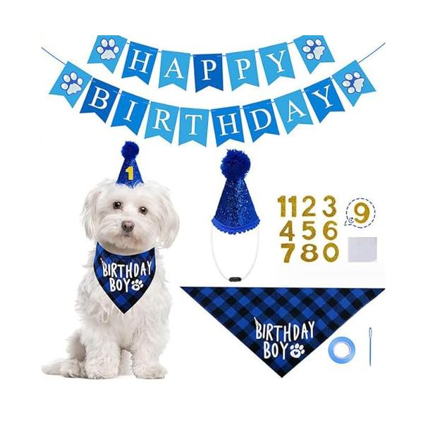 0ブルー/-/UI034・Color:ブルー・内容物帽子+猫 犬用バンダナ+バースデー飾り+0〜9の数字。大切なペットの誕生日に可愛く飾り付けできるペット用誕生日セットです。・上質な素材ペットタオルは柔らかいポリエステル綿素材で作られていま...