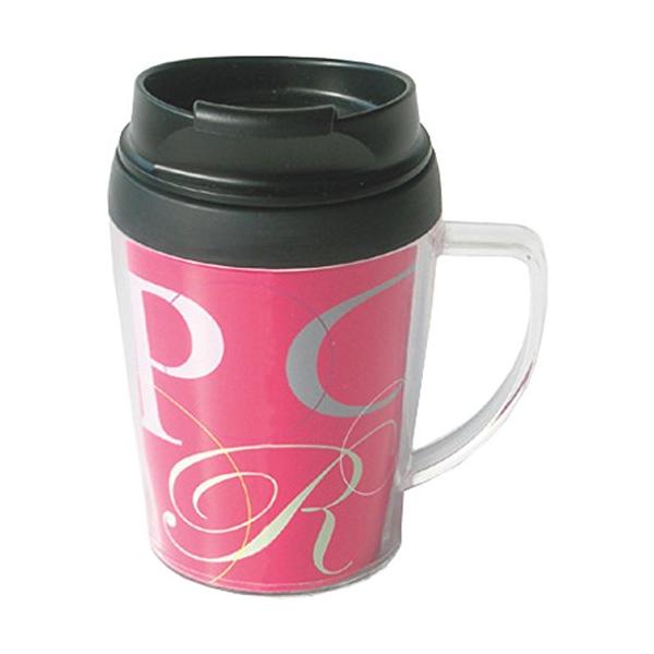 洋食器レッド/-/LALA-503・パッケージ個数:1・サイズ:11.5×8.9×14cm・本体重量:220g・素材・材質:AS(アクリロニトリル・スチレン)、ポリプロピレン・生産国:日本・容量:約260ml