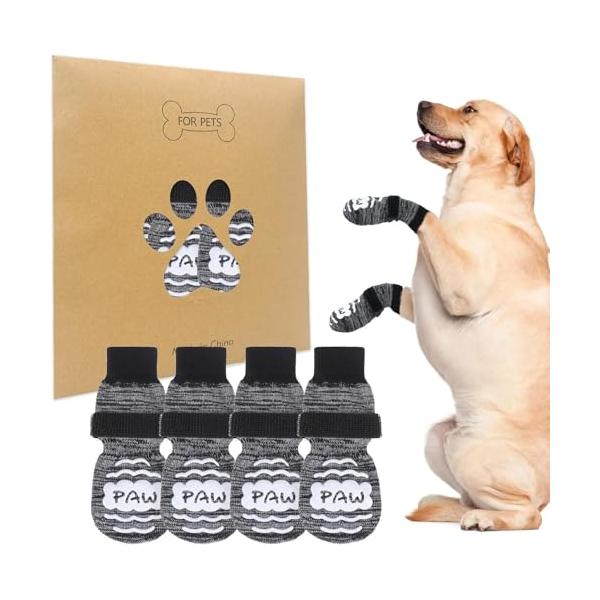ブラック＆白い/XL/-・Size:XLColor:ブラック＆白い・パッケージ個数:1・??サイズ：ご購入前に必ずペットの足を測定してください。足幅が2つのサイズの中間にある場合は、より大きめのサイズをお選びください。4点セットで、靴下のよ...