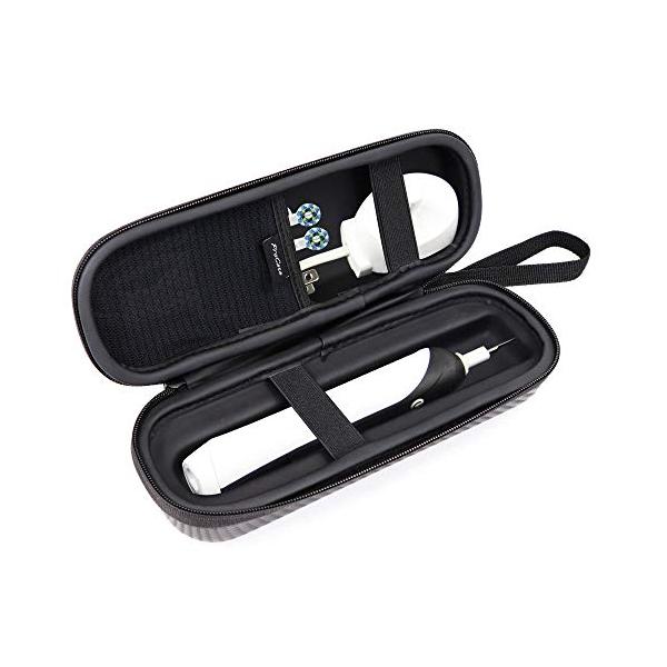 ブラック/歯ブラシ - M/PC-08361769・Color:ブラック・パッケージ個数:1・旅行用のハード EVAケース、対応機種： Oral-B Pro 1000 / Pro 2000 / Pro 3000 / Pro 3500 / P...