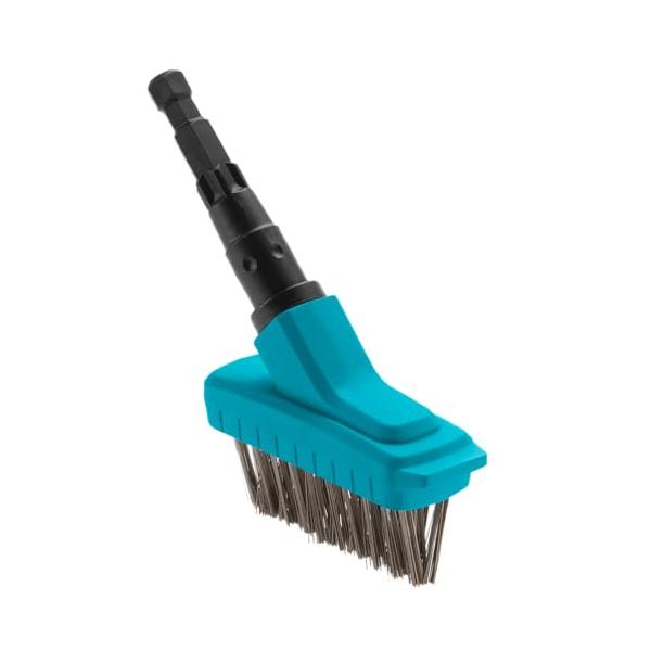 ジョイント掃除 屋外用ターコイズブルー/14cm/643605・Color:ターコイズブルーSize:14cm・パッケージ個数:1・幅 : 14cm・材質：ブラシ - スチール、頭部 - プラスチック・特長：特殊鋼製の剛毛と頑固な汚れを削る...