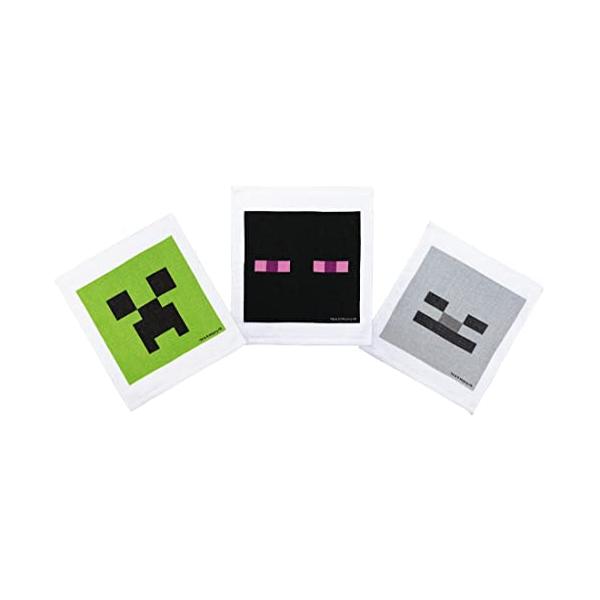 マインクラフト/縦32×横29cm/OAC1T-A・Color:マインクラフトPatternName:3枚・パッケージ個数:1・サイズ:縦32×横29cm・素材・材質:綿100%・セット内容・付属品:3枚セット・原産国:中国