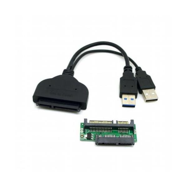 Micro SATA - SATA+USB3.0。/-/U3-067+SA-076-AU・Color:Micro SATA - SATA+USB3.0。・パッケージ個数:1・2.5インチ/1.8インチの大容量ストレージクラスドライブに対応。...