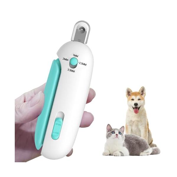 ブルー/-/LXN148・Color:ブルー・パッケージ個数:1・3つの穴径調整機能：ペットの部位（前脚・後脚）に応じて、爪切りの穴径を調整可能（1mm、2mm-2.5mm、3.5mm）。異なるサイズの穴径により、子猫、成猫、小型犬の爪切り...