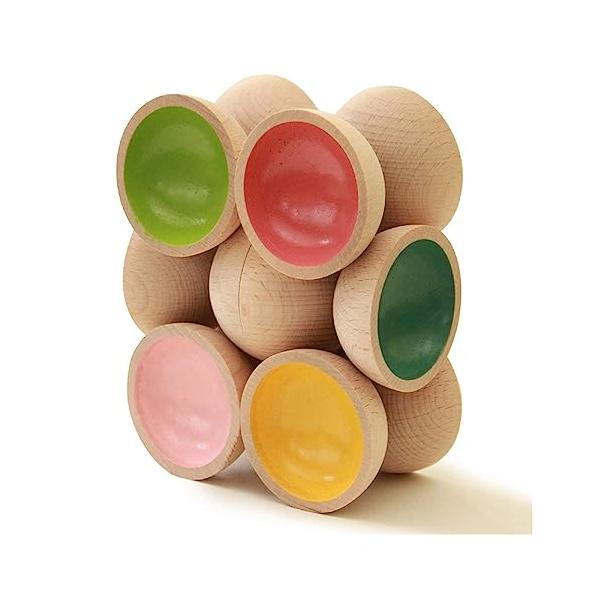 -/１個のカップ　直系60mm×高さ30mm　12個1セット/c-040・色んな遊び方が出来るカラフルなカップ積み木 　単に積み上げて遊ぶだけではなく、思いつくままに様々な遊び方が出来ます。 12種類のカラフルな色合いのカップには磁石が付い...