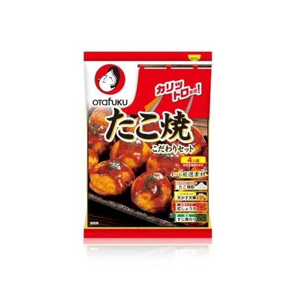 -/-/4950612491146・パッケージ個数:4・原材料 : たこ焼粉小麦粉(国内製造)、食塩、麦芽糖、デキストリン、でんぷん、砂糖、かつお節粉末、昆布エキス粉末、植物油脂、卵白粉/トレハロース、加工でんぷん、調味料(アミノ酸等)、ベ...