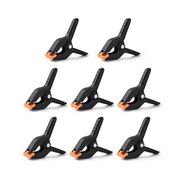 インダストリアル・NumberOfItems:4・強力クリップ-8個/4個入りサイズ：4インチ、4個セットの万能クリップ、最大挟み込み厚さは約5cmです。・耐久性が優れる：クリップは頑丈なナイロン＋金属材料を採用しており、強力で、耐久性があ...