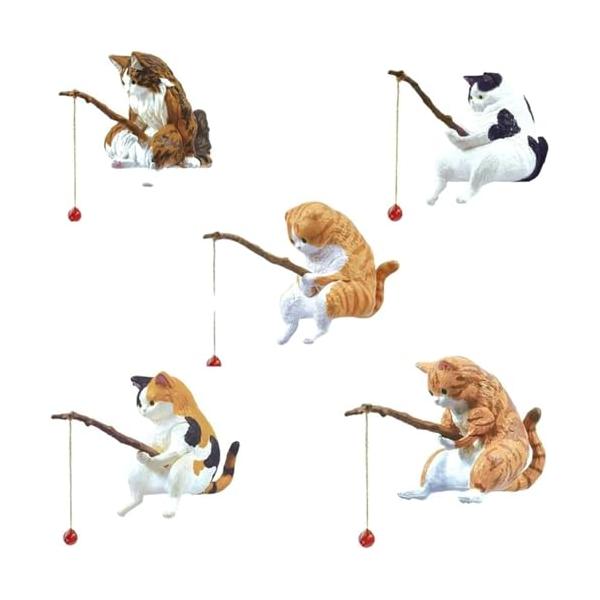 A(5個セット)/1/釣り猫 水槽 装飾・Color:A(5個セット)・可愛いデザイン猫たちが釣り竿を手に、無表情且つ真剣な眼差し。釣りをする猫たちに思わず笑みがこぼれる、癒しのミニチュア置物です。小さくても存在感があり、インテリアのアクセ...