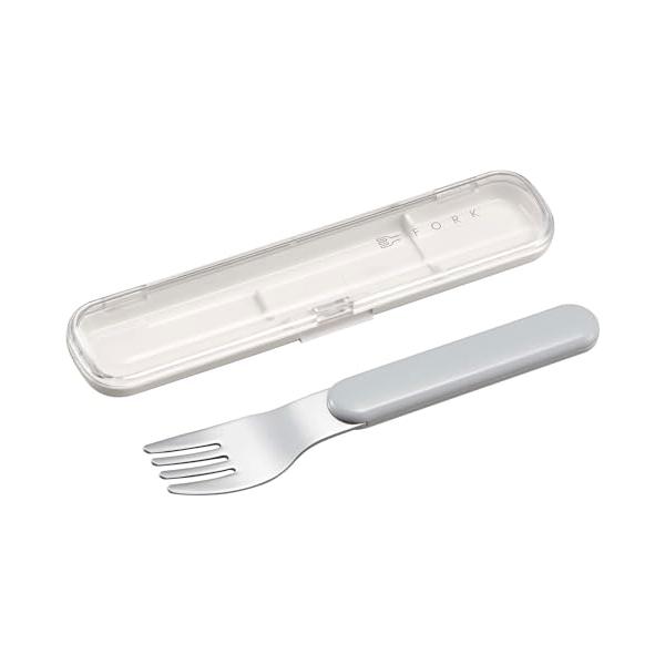 フォーク&amp;ケースホワイト/-/FK-2・パッケージ個数:1・●ちょっと使いに、ちょうど良いフォーク＆ケース。●抗菌剤添加。銀イオンの抗菌力が樹脂表面の細菌の増殖を抑制します。●抗菌（抗菌加工部分:ケース本体・フォークハンドル／抗菌剤...