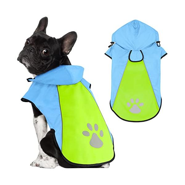 グリーン/XL/Kpuplol-1・Size:XLColor:グリーン・パッケージ個数:1・???耐久性 雨や雪に強い最新防水生地羽のように軽いレインコートは、どんなに悪天候でも子犬が乾燥した快適な毛を保つことができますので、安心して選んで...