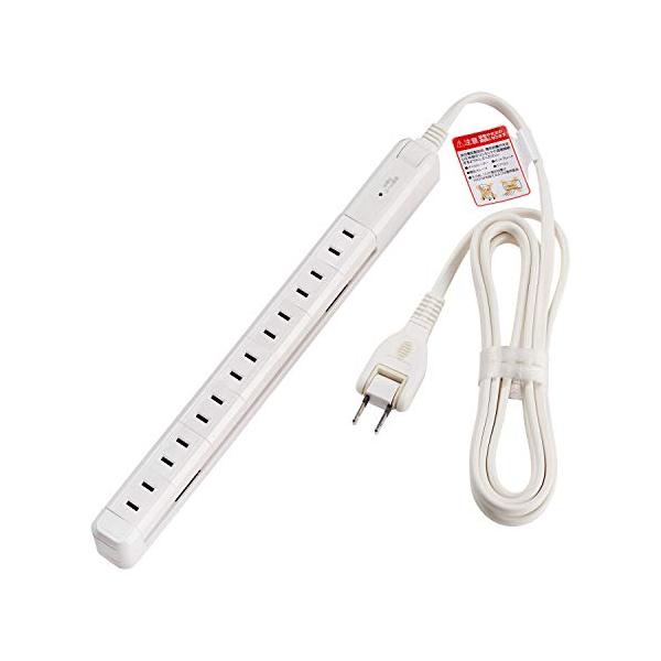 ・ホワイト  WBS-SL702SB(W)・【7個口スリム回転タップ】差込口が回転するから、大きなACアダプタでも無駄なく差せる、エルパの雷ガード機能付き『スリム回転タップ』は、スリムなデザインと左右に回転するコンセントが特徴です。・【スイ...