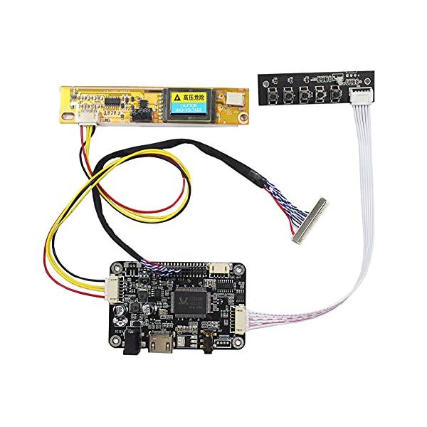 ブラック/1366x768 1CCFL 30P/VS-N5V3.1H・Size:1366x768 1CCFL 30P・パッケージ個数:1・HDMI Audio LCDコントロール基板キット;基板サイズ約:85x54x14mm;スピーカー支持...