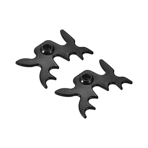 ブラック/-/-・全体寸法: 100 x 68 mm(L*H); 穴径: 13 mm; カラー: ブラック; 素材: プラスチック; パッキングリスト: 2 x プールブリッジヘッド・利点: ビリヤードブリッジヘッドのプラグインデザインは取...