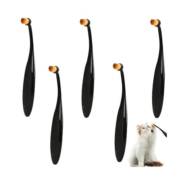 -/-/0253・パッケージ個数:1・1.セット内容：涙痕クリーナー5個入、サイズ：12 cm、色：黒。・2.涙痕クリーナーは柔らかくて快適で、ペットの肌を刺激しにくく、涙の跡や汚れを簡単に取り除くことができます。・3.涙目ブラシは流線型の...