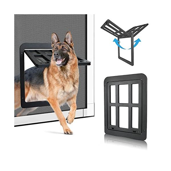 中大型犬用ドア/-/-・Color:中大型犬用ドア・パッケージ個数:1・Enjoying ペットドア良質なABS素材でできているため、丈夫で耐久性に優れています。犬、猫、その他のペットが自由に出入りできます、ペットがトイレに行ったり、休んだ...