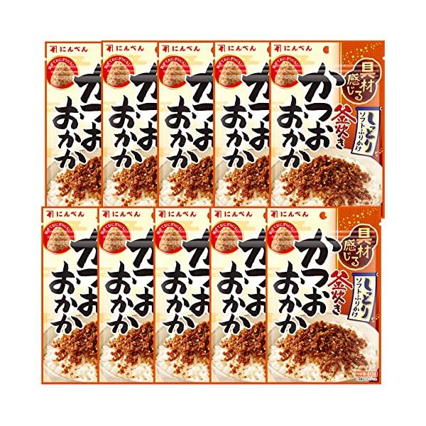 -/40グラム (x 10)/-・FlavorName:おかか・パッケージ個数:10・内容量:40g×10個・原材料:味付け鰹節(鰹節、醤油、食塩、砂糖)、砂糖、ごま、食物油脂、魚介エキス、ソルビトール、調味料(アミノ酸等)、酸味料、(原材...