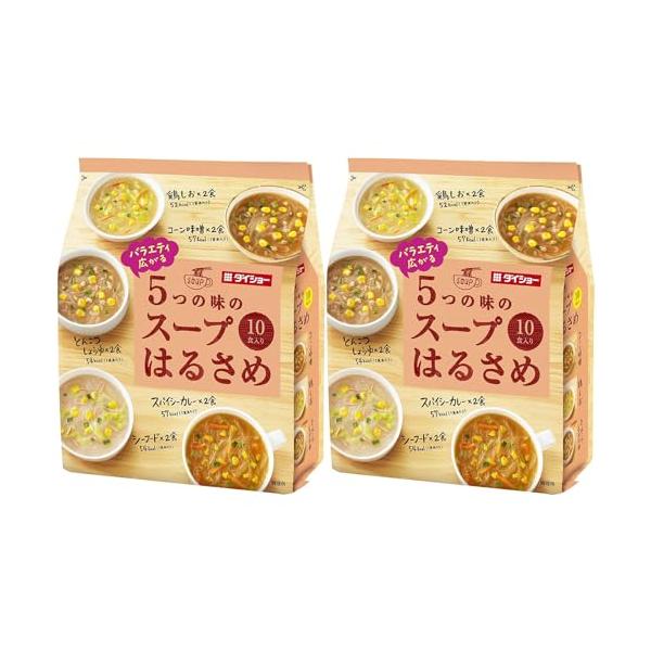 -/164.8グラム (x 2)/-・パッケージ個数:2・164.8g(2食分)・スパイシーカレー・コーン味噌・シーフード・とんこつしょうゆ・鶏しおの５つの味が楽しめるスープはるさめです。・気分に合わせてお好みの味をお楽しみください。・熱湯...