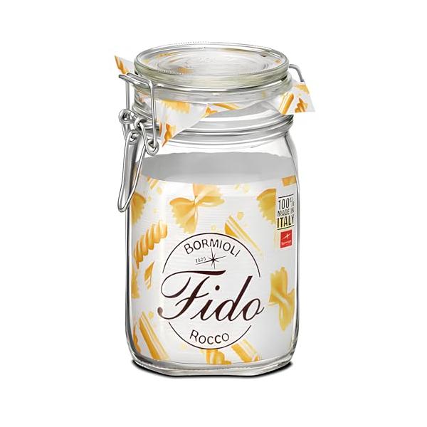 クリア/1L/292075・パッケージ個数:1・サイズ:縦106×横106×高さ160mm・本体重量:790g・素材・材質:本体/ガラス、金具部/ブリキの亜鉛メッキ・生産国:イタリア・口径:95mm