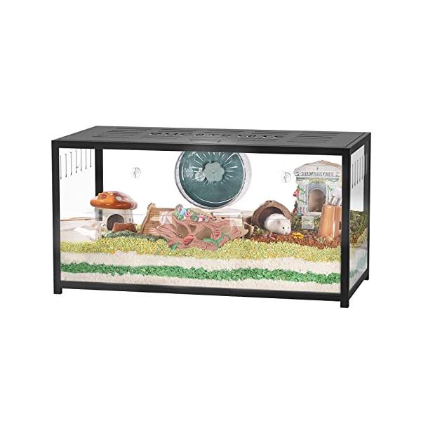 簡単組み立black/100cm/-・Size:100cmColor:black・優れな金属製の100cm飼育ケージ全面的なアップグレード最適化、特に透明フロントドアの改良を行った。現在日本市販されている最大の全透明小動物用飼育ケージですド...