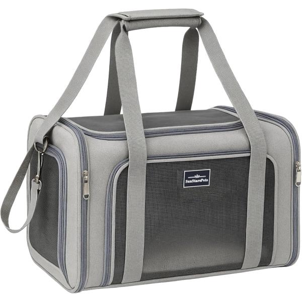 グレー/43L x 30W x 30H cm/GLB-1色 グレーブランド SunStarsPets商品の寸法 43長さ x 30幅 x 30高さ cm材質 ポリエステル特徴 ソフトサイド, 折り畳める, 航空会社公認, 軽量, 通気性・パ...