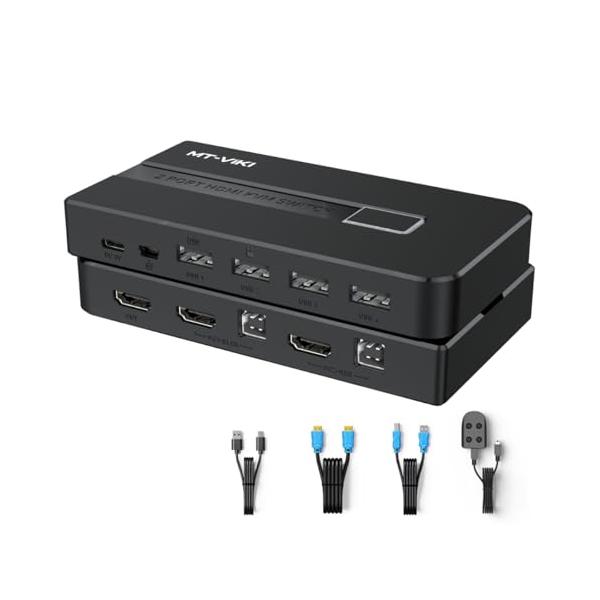 -/HDMI・2台用/HK02・Size:HDMI・2台用・4K@30Hz対応・幅広いOS互換性：HDMIポートは最大3840×2160@30Hzの4K解像度に対応。もちろんフルHD（1920×1080@60Hz）にも対応し、画質を損なわず...