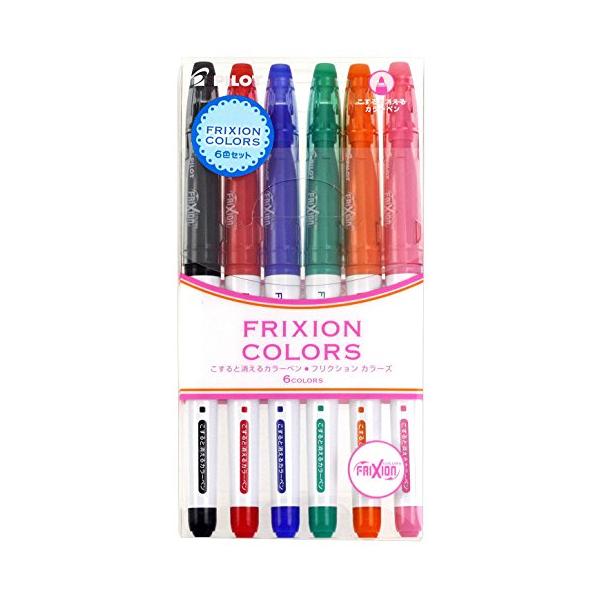 中字6色セット3/-/SFC-60M-6C3・PatternName:単品・パッケージ個数:1・フリクションこすると消えるカラーペン・特長こするとインキが透明に/こすっても消しカスがでない/何度でも書き・消しが可能・6色黒・赤・青・緑・オレ...