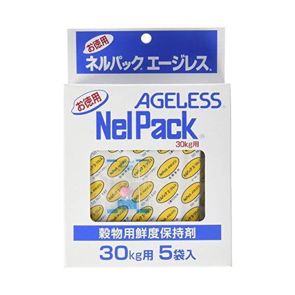 -/-/30kgヨウ・パッケージ個数:5・用途:穀物用鮮度保持剤(ネルパックシリーズ30kg用)・サイズ:30kg用・入り数:5個入・材質(エージレス):鉄粉・紙・ポリ