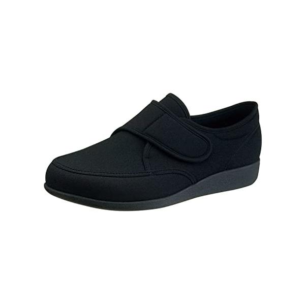 介護シューズ 軽量 幅広4Eブラックストレッチ/23.5 cm 4E/KS22882ST・Size:23.5 cm 4EColor:ブラックストレッチ・パッケージ個数:1・ソールの厚さ:1.5cm