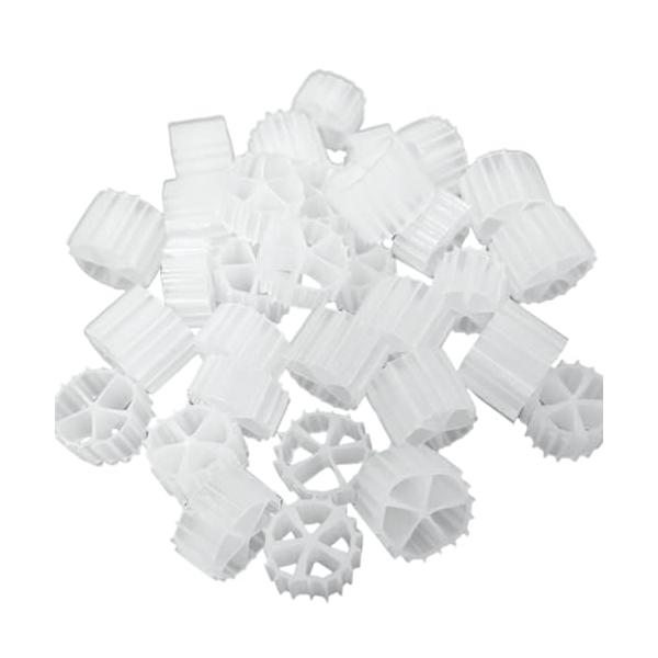 ホワイト/1リットル/MIN-MD-00002・PatternName:10 x 10mm 5孔Size:1リットル・パッケージ個数:1・特徴流動濾過材とはMBBR（Moving bed biofilm reactor  高効率流動床式生物...