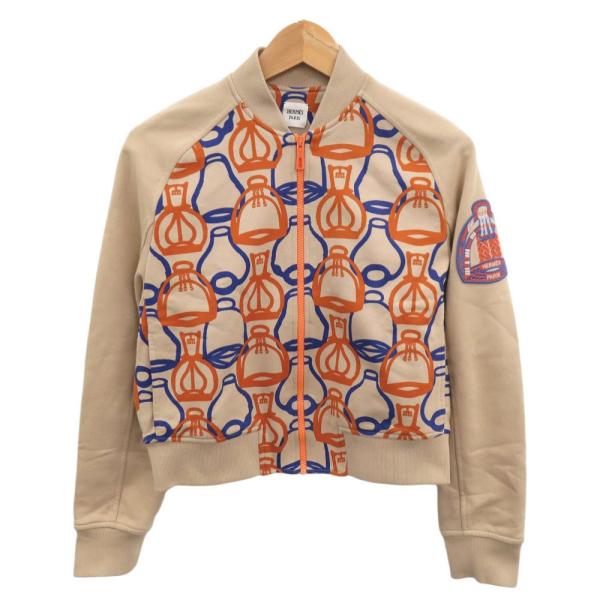 ■商品情報[管理番号]7D0701G5m23[ブランド]エルメス（HERMES）[対象]レディース[カラー]ベージュ/オレンジ x ブルー[モデル]Fantasie d'Etriers[生産国]イタリア[サイズ]表記サイズ：36着丈：約約5...