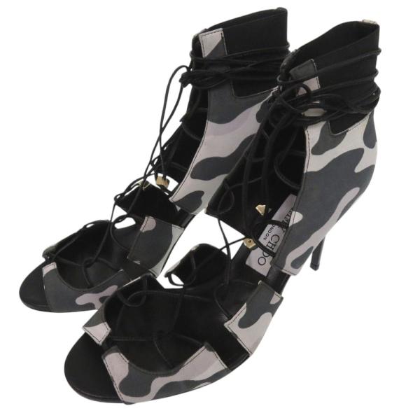 ■商品情報[管理番号]7D1273B4T25[ブランド]ジミーチュウ（JIMMY CHOO）[タイプ]迷彩 編み上げ カモフラ レースアップ CAMOLEO PRINT[対象]レディース[カラー]マルチカラー[金具]ゴールド[モデル]MYR...