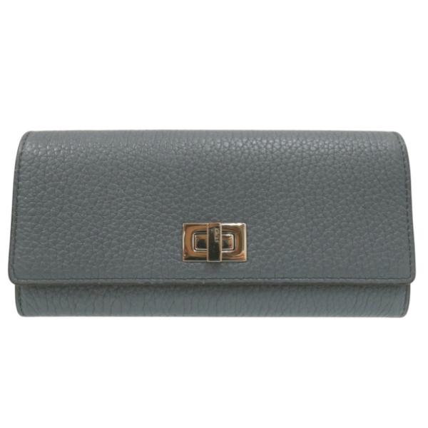 ■商品情報[管理番号]7H0888IG5T29[ブランド]フェンディ（FENDI）[タイプ]二つ折り長財布　コンチネンタル財布[型番]8M0427A91B[対象]レディース[カラー]ライトブルー[金具]シルバー[モデル]ピーカブー PEEK...