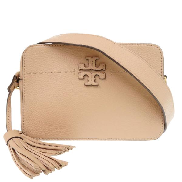 ■商品情報[管理番号]8A0661IE5k31[ブランド]トリーバーチ（Tory Burch）[タイプ]カメラバッグ[対象]レディース[カラー]ピンクベージュ[金具]ゴールド[モデル]マックグロー[生産国]フィリピン[サイズ]W約22cm ...