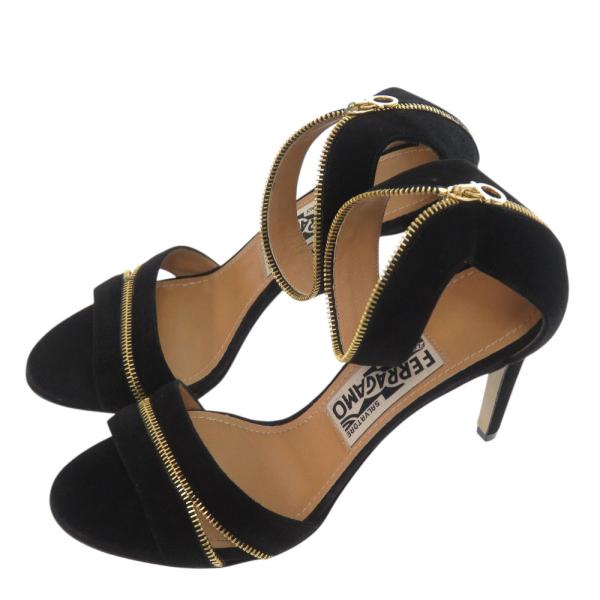 ■商品情報[管理番号]8A1557E4Q12[ブランド]サルヴァトーレフェラガモ（Salvatore Ferragamo）[型番]DS 32260[対象]レディース[カラー]ブラック[金具]ゴールド[モデル]ロネッツ RONETTE スエー...